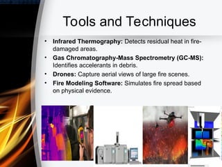 Fire Arson and Explosions Forensic Analysis | PPT