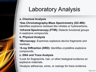 Fire Arson and Explosions Forensic Analysis | PPT