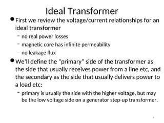 Lecture_8 transformer per unit analysis in power system | PPT