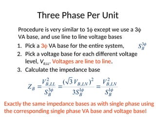 Power system analysis per unit calculations | PPT