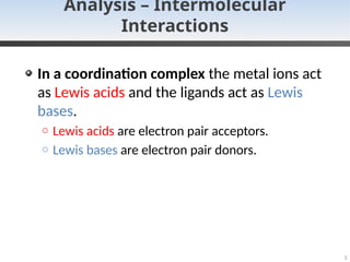 Crystallization of Metal Complexes and Design Rules | PPTX