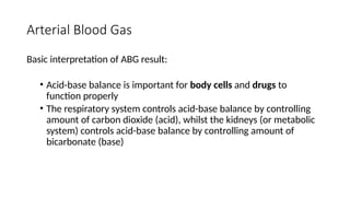 Lecture 8 - Arteial Blood Gas.pptx school | PPTX