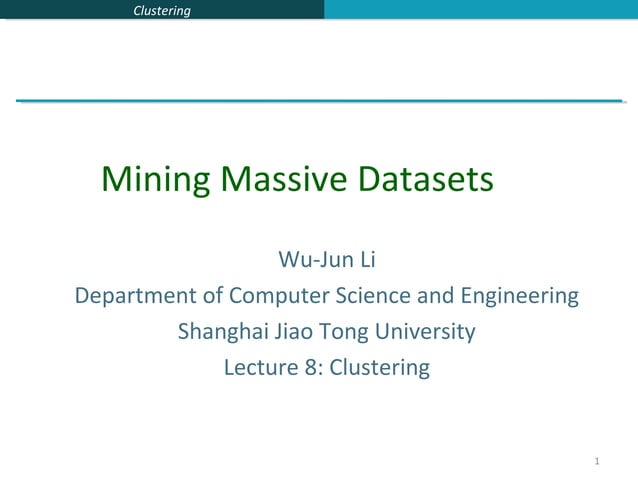 Lecture8 Clustering Ppt