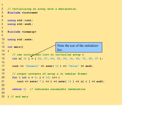 Lecture#8 introduction to array with examples c++