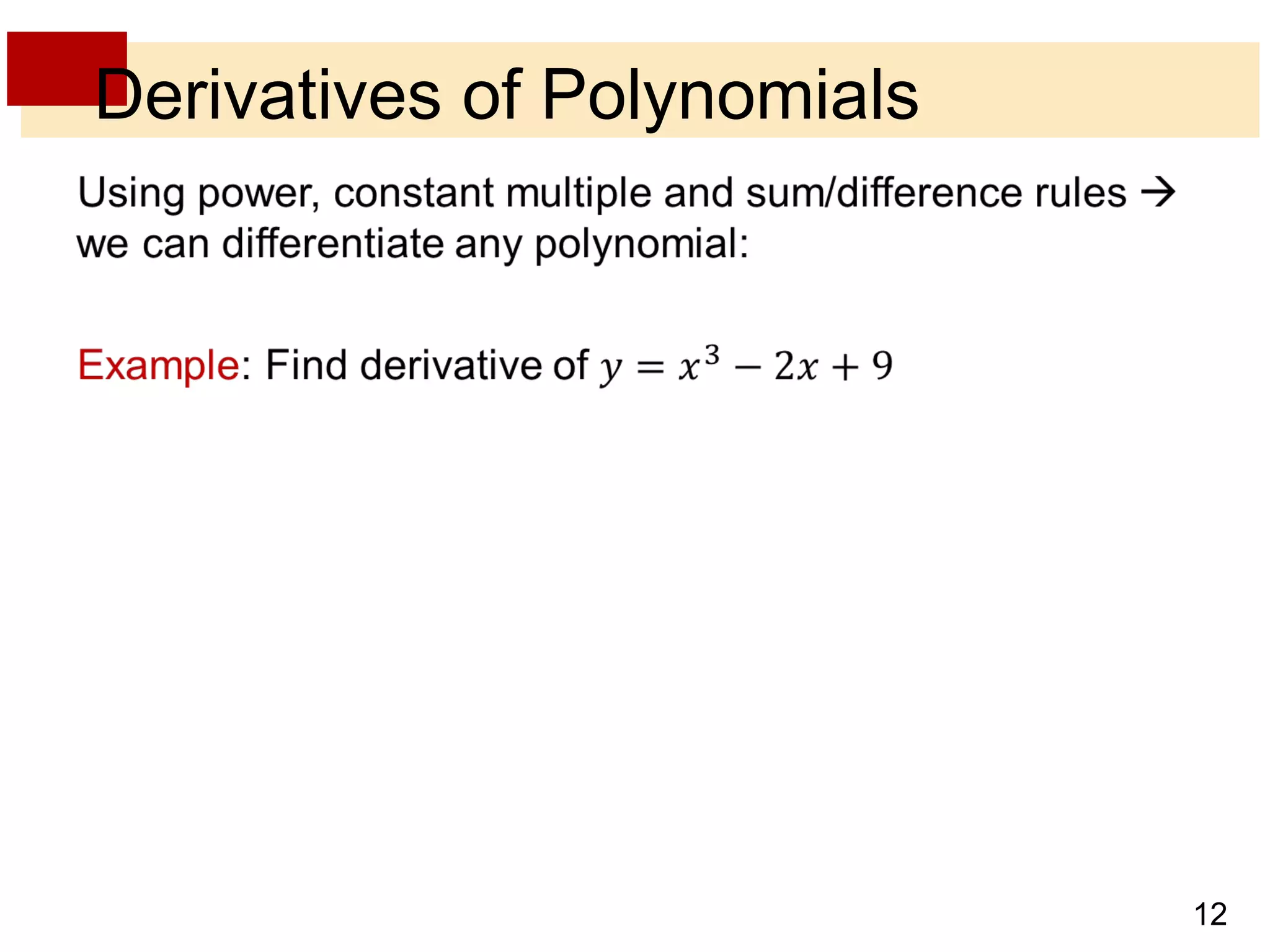 Lecture 8 derivative rules | PPT