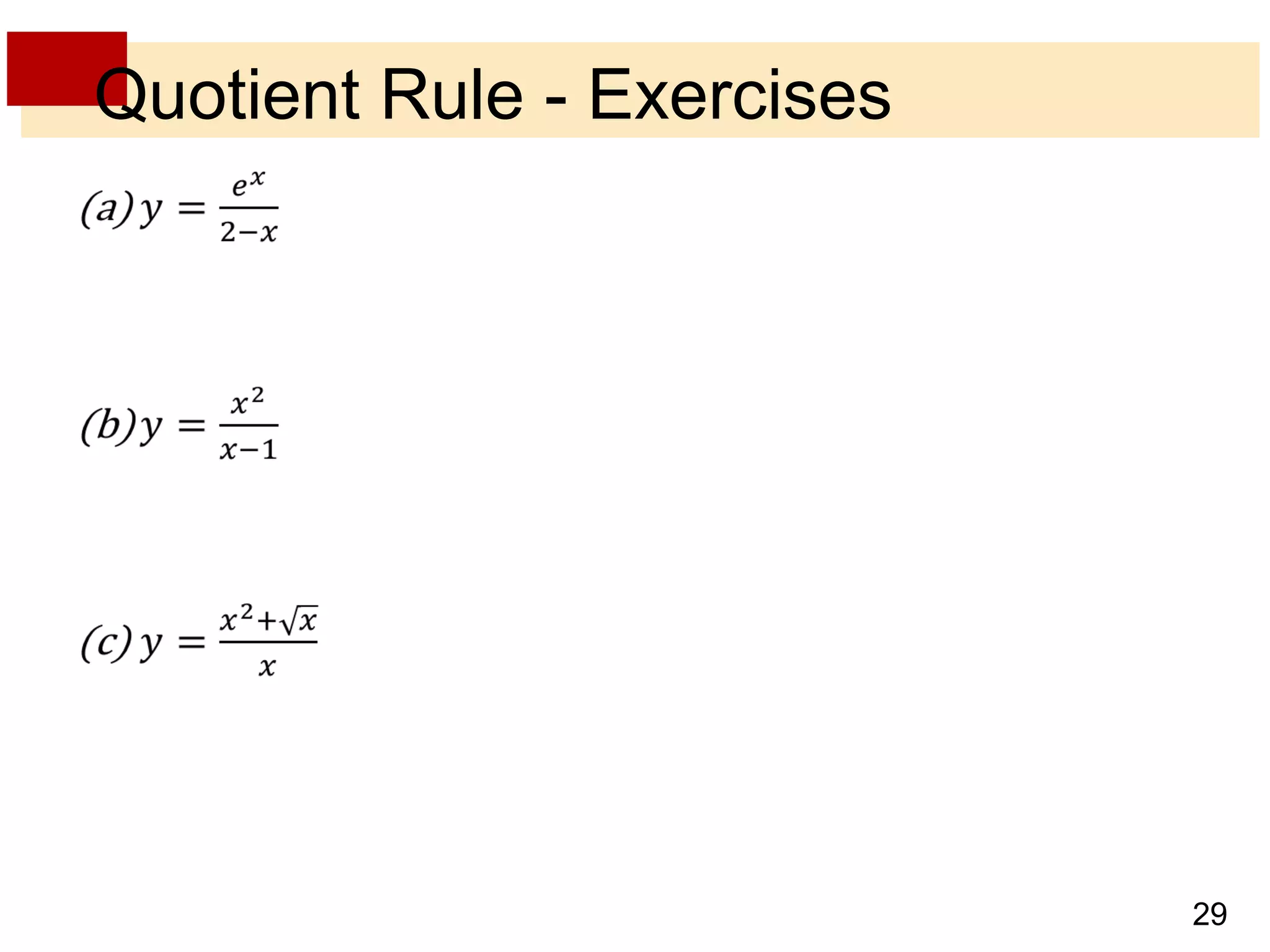 Lecture 8 derivative rules | PPT