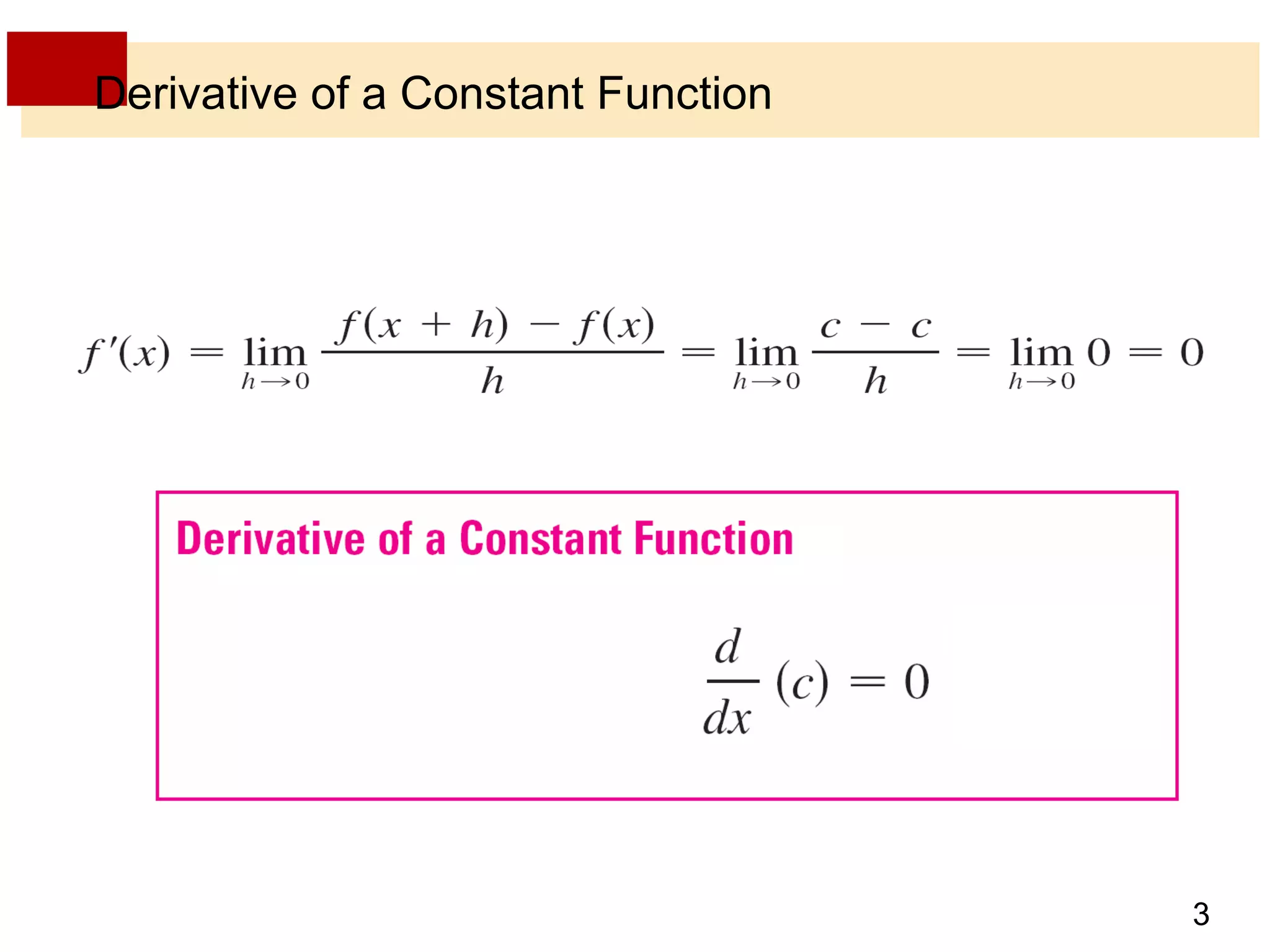 Lecture 8 derivative rules | PPT
