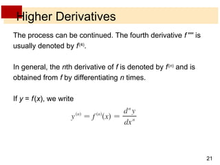 Lecture 8 derivative rules | PPT
