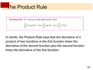 Lecture 8 derivative rules | PPT