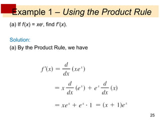 Lecture 8 derivative rules | PPT