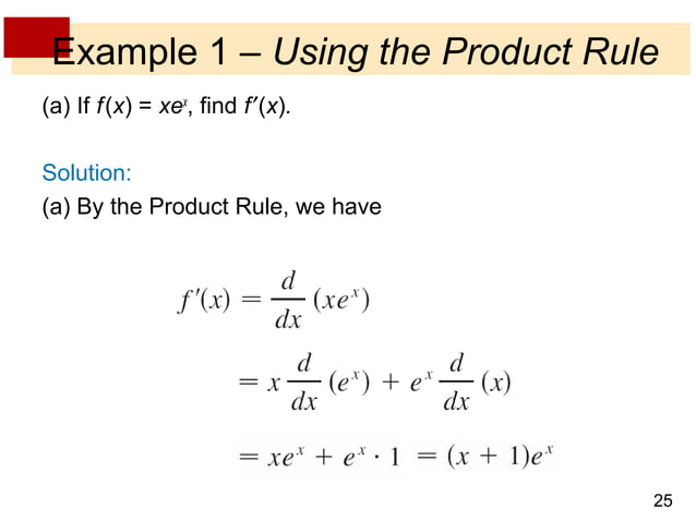 Lecture 8 derivative rules | PPT | Physics | Science