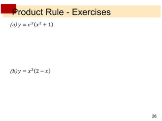 Lecture 8 derivative rules | PPT