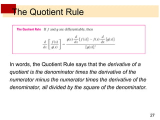 Lecture 8 derivative rules | PPT