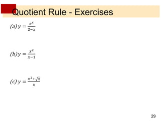 Lecture 8 derivative rules | PPT