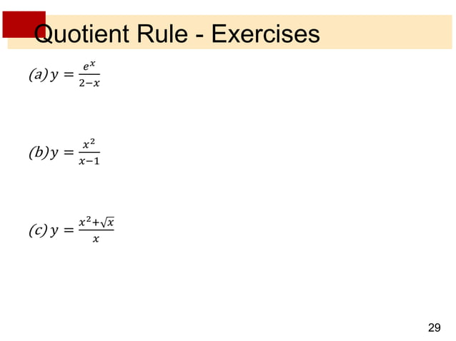 Lecture 8 derivative rules | PPT | Physics | Science