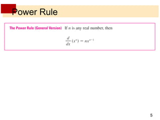 Lecture 8 derivative rules | PPT