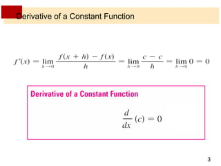 Lecture 8 derivative rules | PPT