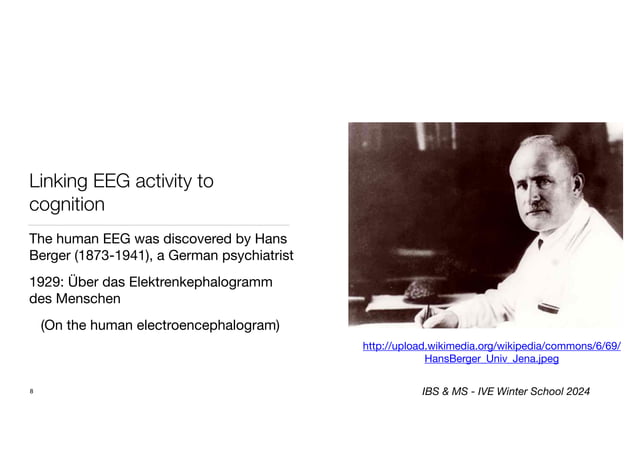 IVE 2024 Short Course - Lecture 8 - Electroencephalography (EEG) Basics ...