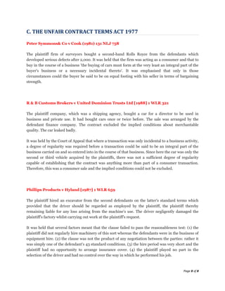 Lecture 8 Exclusion and Limiting Clauses - Cases | DOCX | Law