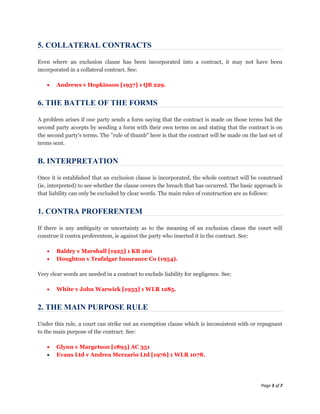 Lecture 8 Exclusion and Limiting Clauses - Notes | DOCX