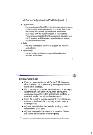 Lecture 8 (information systems and strategy planning) | PDF | Business ...