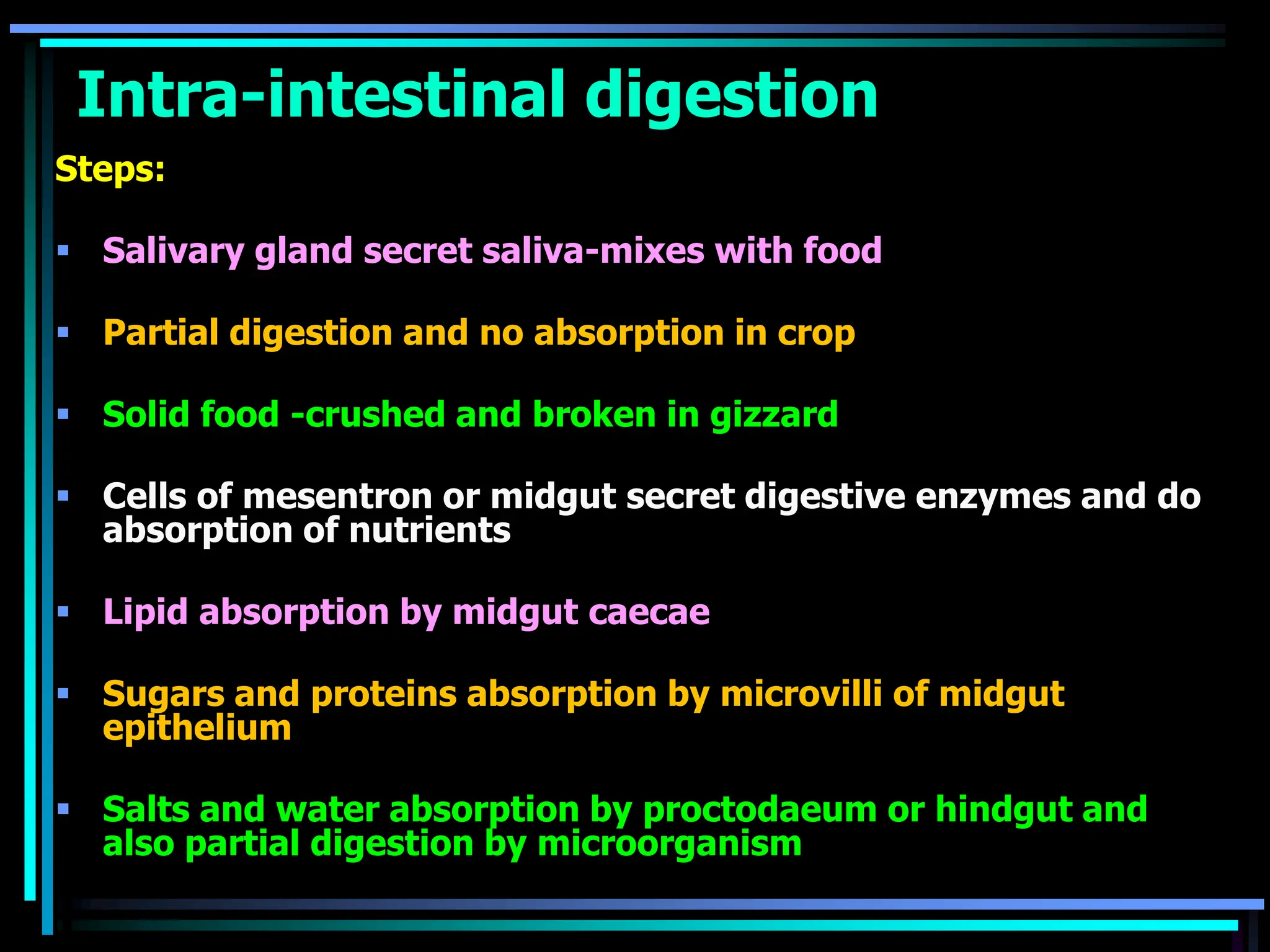 Lecture 8-Insect digestive system, modification, physiology of ...