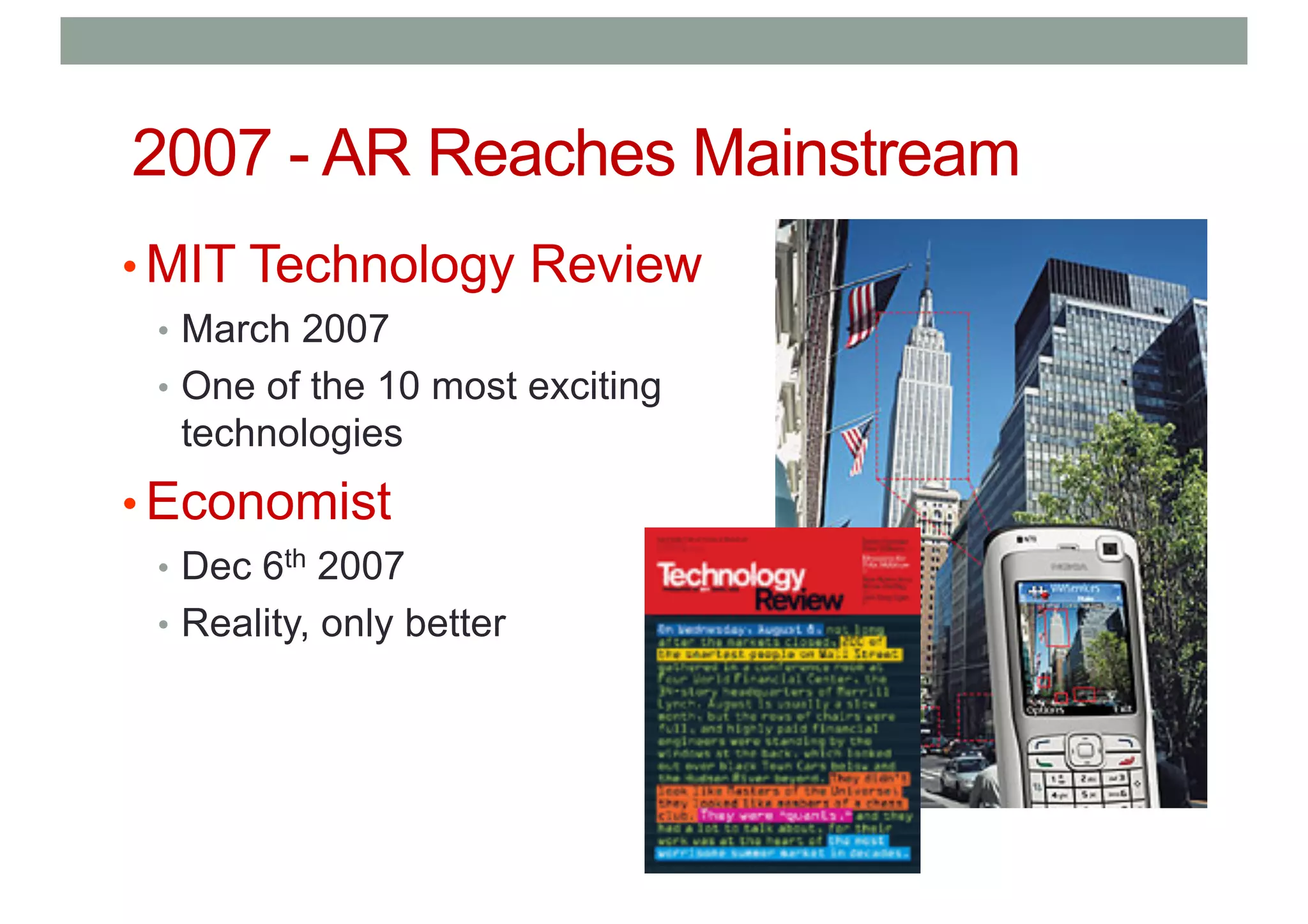 Lecture 8 Introduction to Augmented Reality | PDF