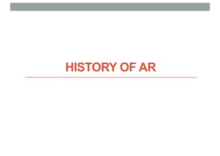Lecture 8 Introduction to Augmented Reality | PDF
