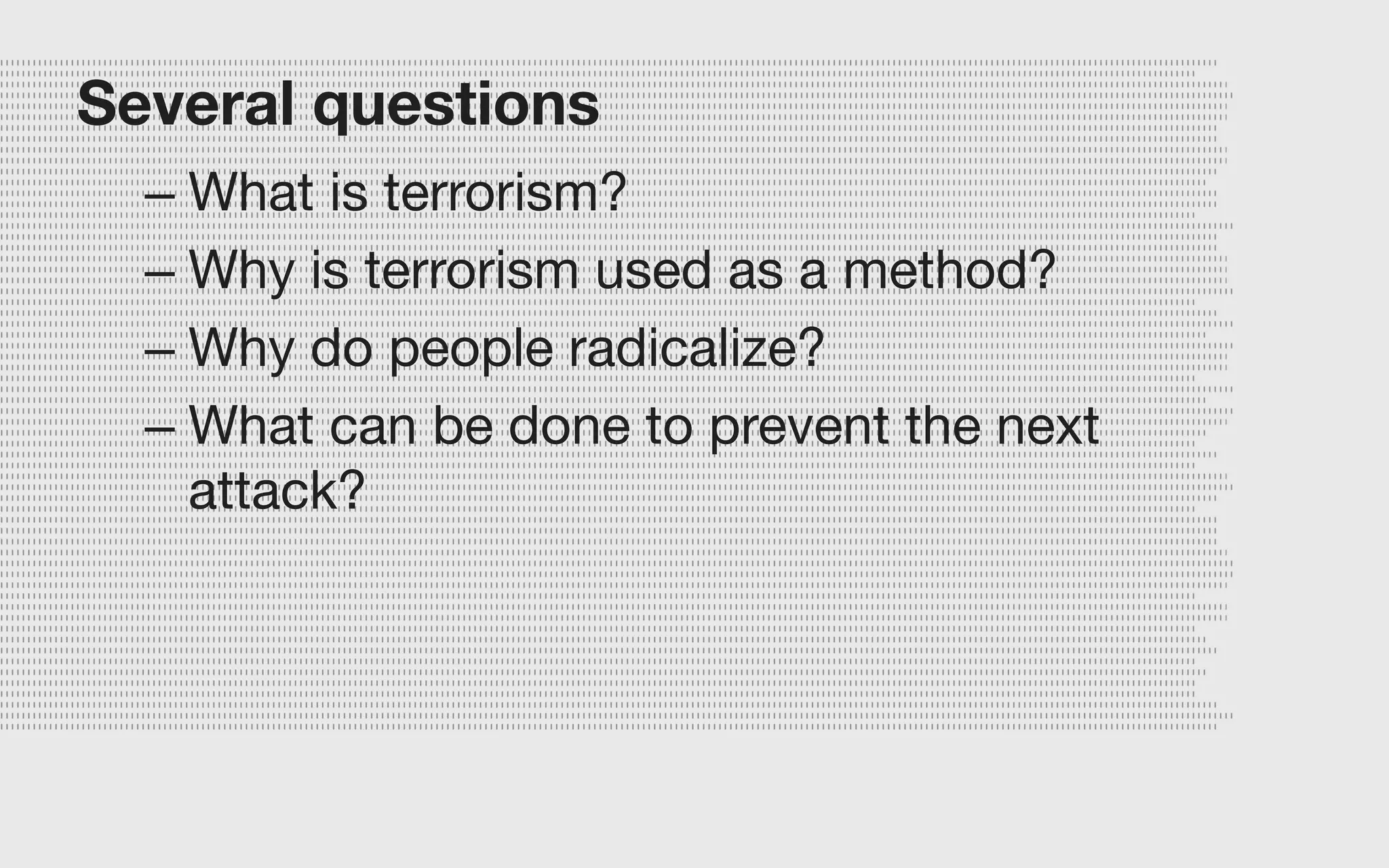 Lecture 8 - Terrorism, radicalisation and political violence | PDF