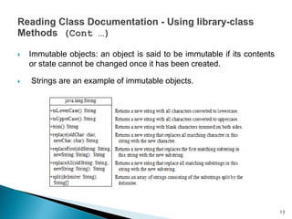 Lecture 8 Library classes | PDF | Programming Languages | Computing