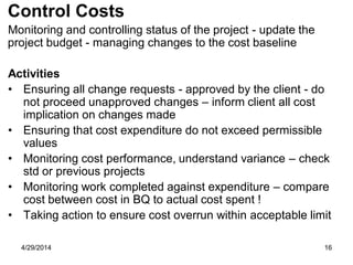Lecture 8 monitoring & controlling (1) | PDF