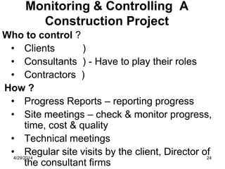 Lecture 8 monitoring & controlling (1) | PDF