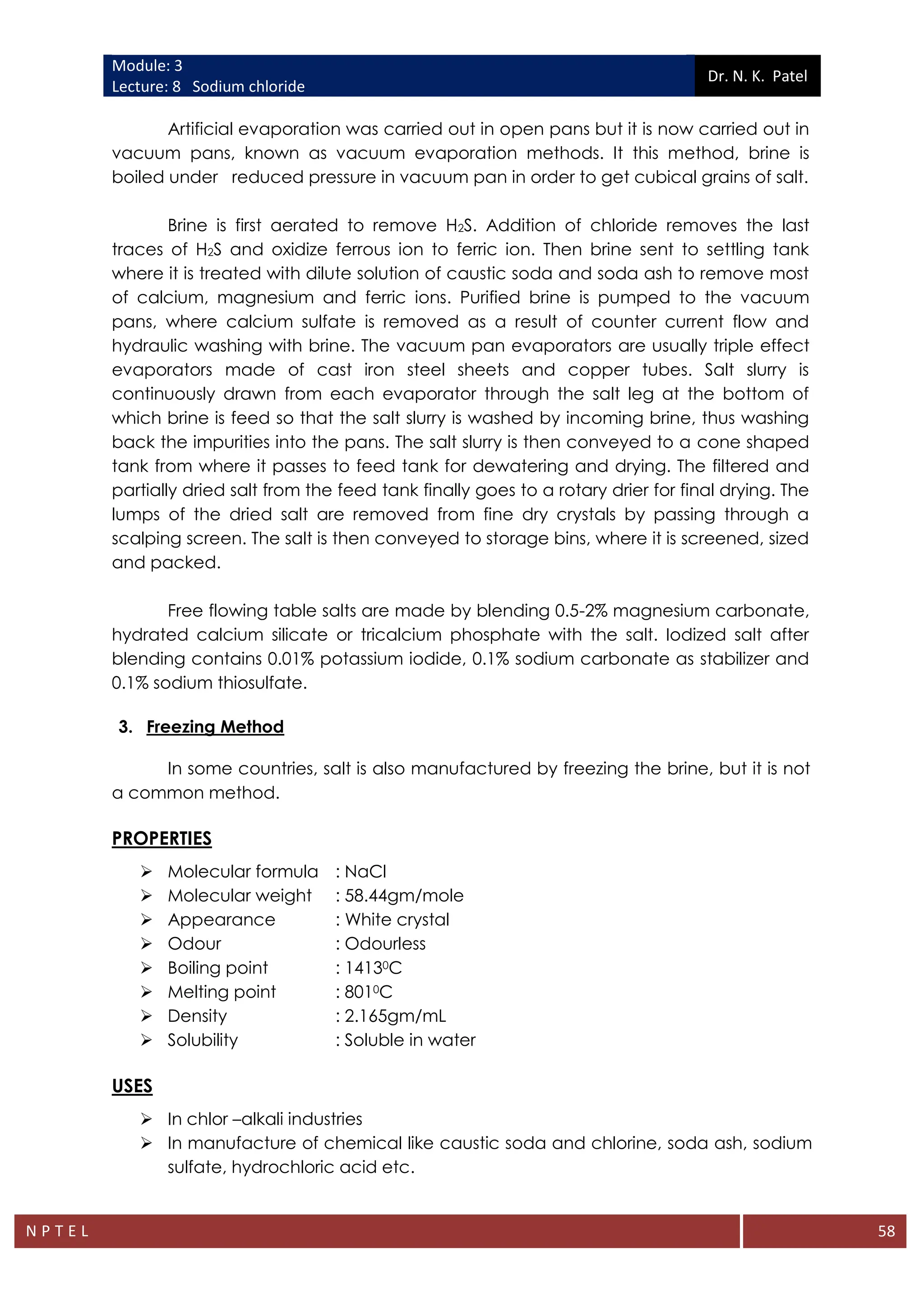 Lecture 8-Manufacturing of Sodium Chloride.pdf