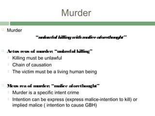 Lecture 8 non fatal offences | PPT