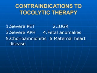 Lecture 8 - Preterm Labour PROM preterm labour management | PPT