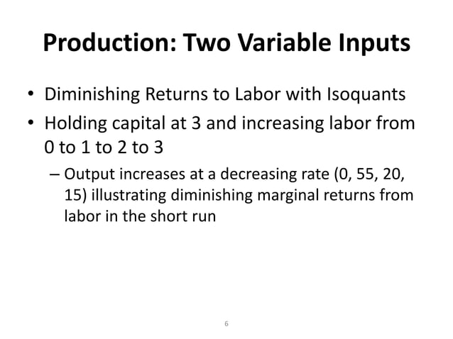 Lecture 8 production, optimal inputs | PPT