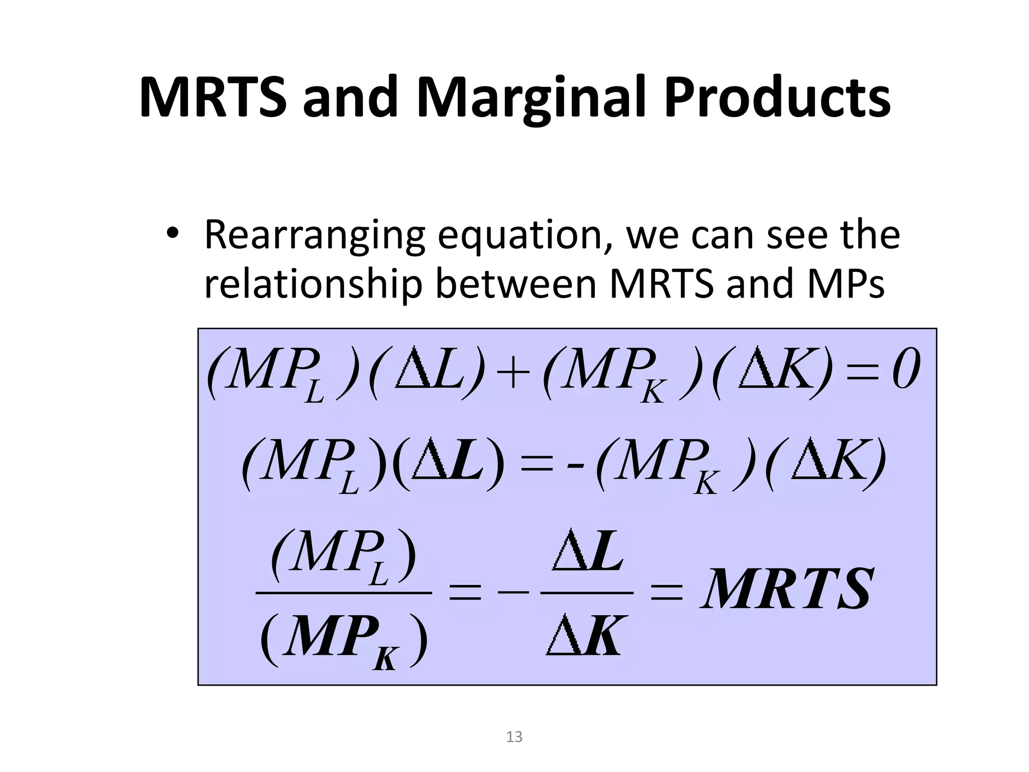 Lecture 8 production, optimal inputs (1) | PPTX