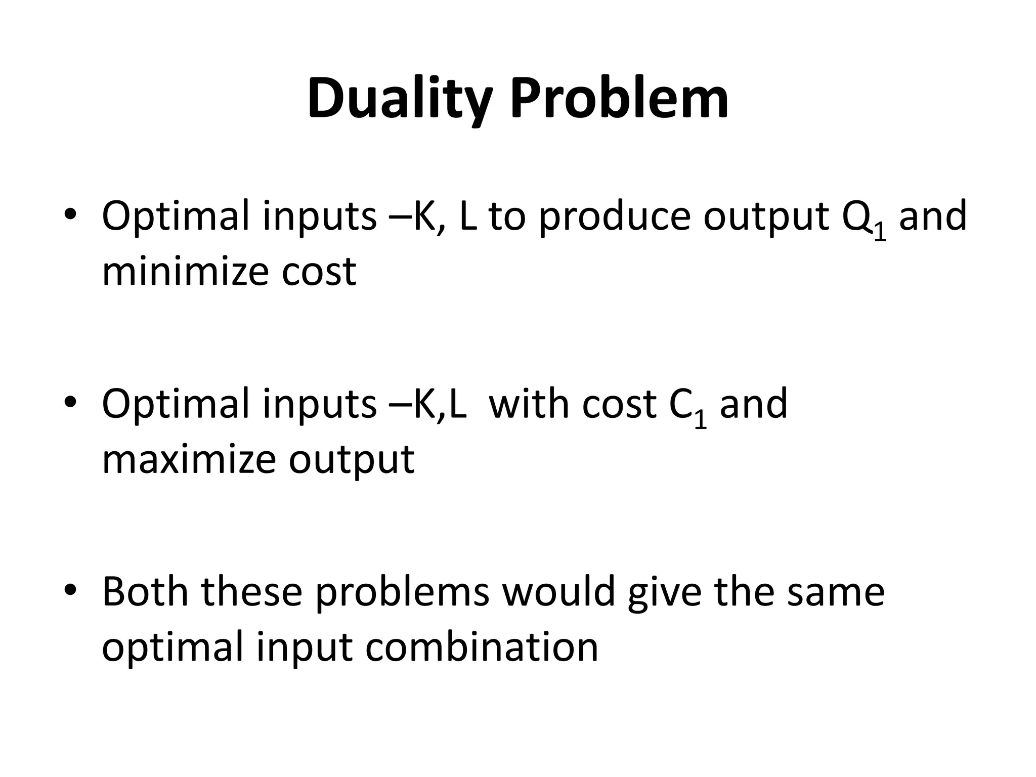 Lecture 8 production, optimal inputs (1) | PPTX