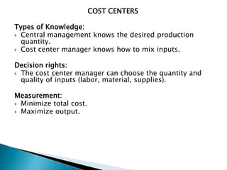 Lecture 8 responsiblity accounting and transfer pricing | PPTX