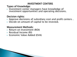 Lecture 8 responsiblity accounting and transfer pricing | PPTX