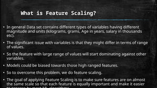 Data Scaling, data science, data preparation. | PPT