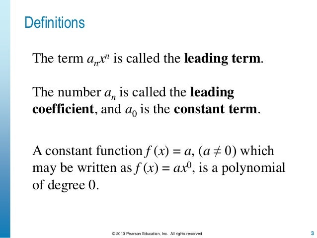 Lecture 8 Section 3 2 Polynomial Equations