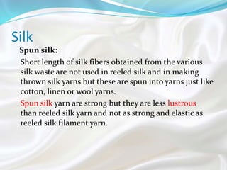 silk fiber | PPTX
