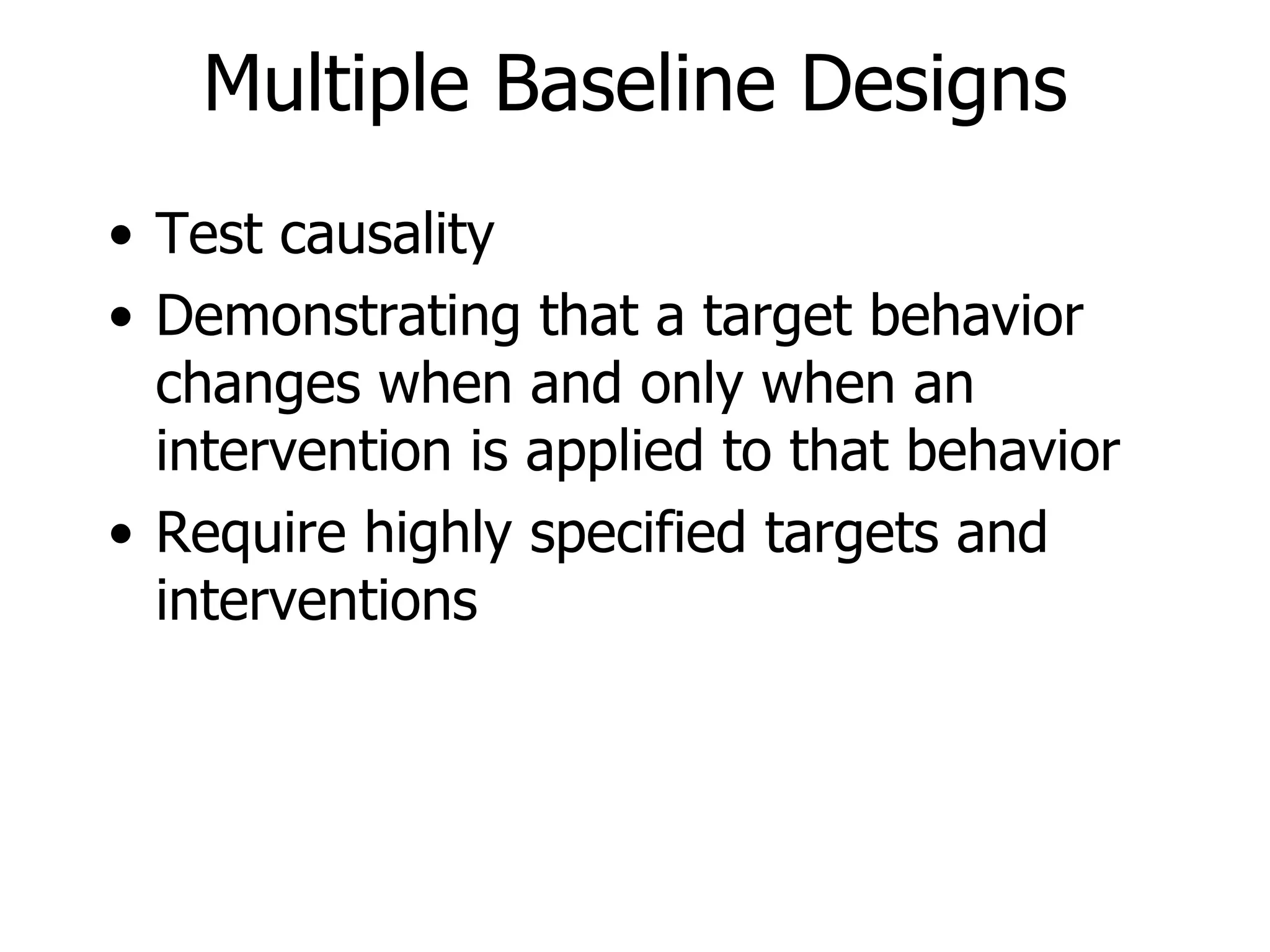 Lecture 8 single subject designs i | PPT