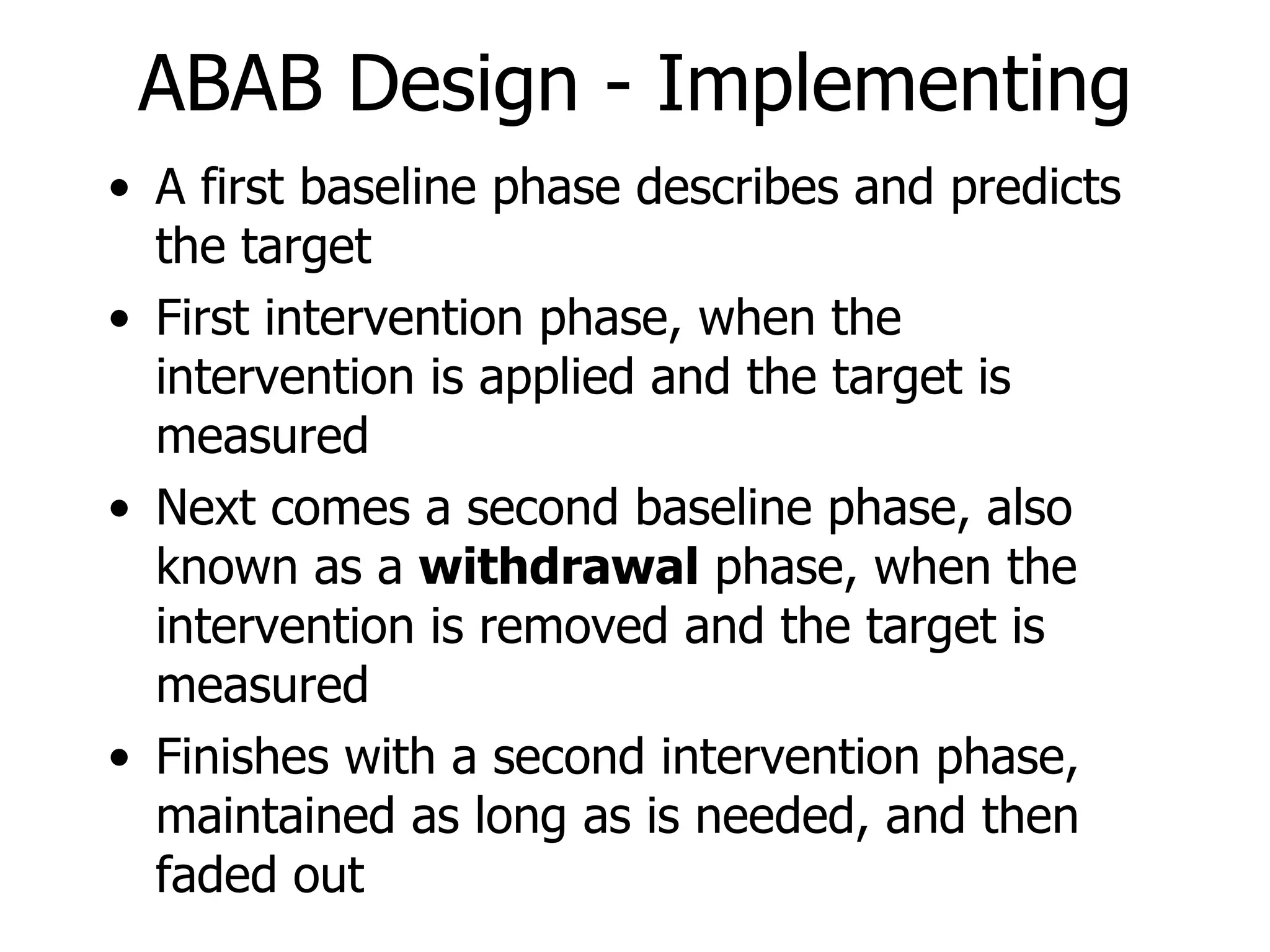 Lecture 8 single subject designs i | PPT