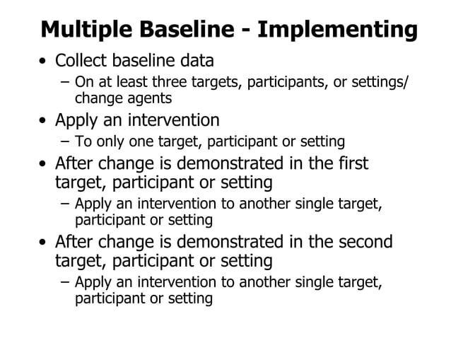 Lecture 8 single subject designs i | PPT