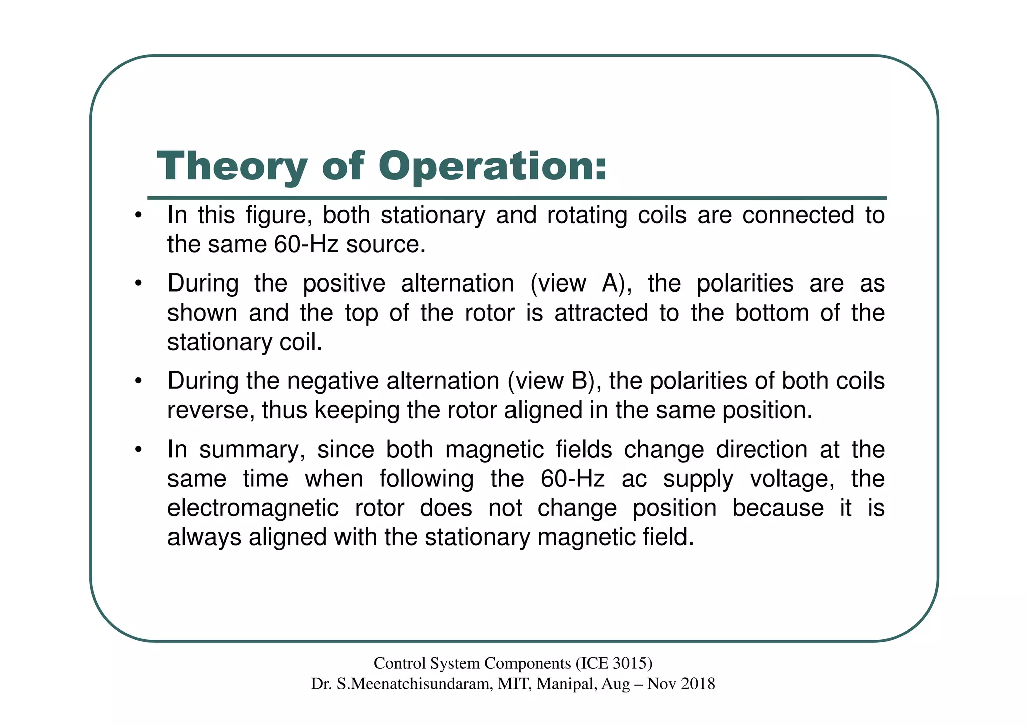 Lecture 8 synchros - theory of operation | PDF