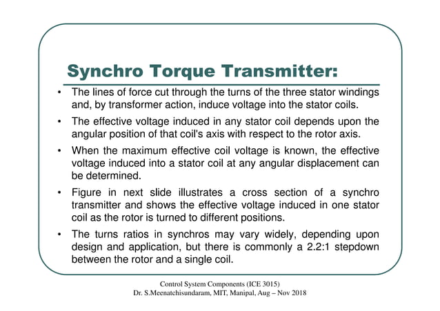 Lecture 8 synchros - theory of operation | PDF