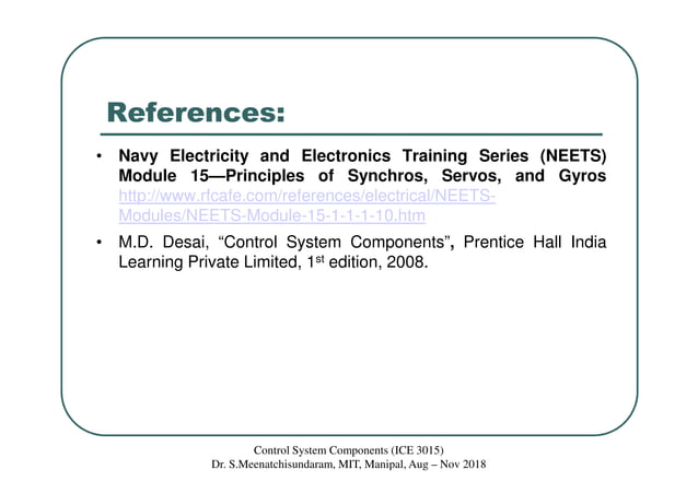 Lecture 8 synchros - theory of operation | PDF