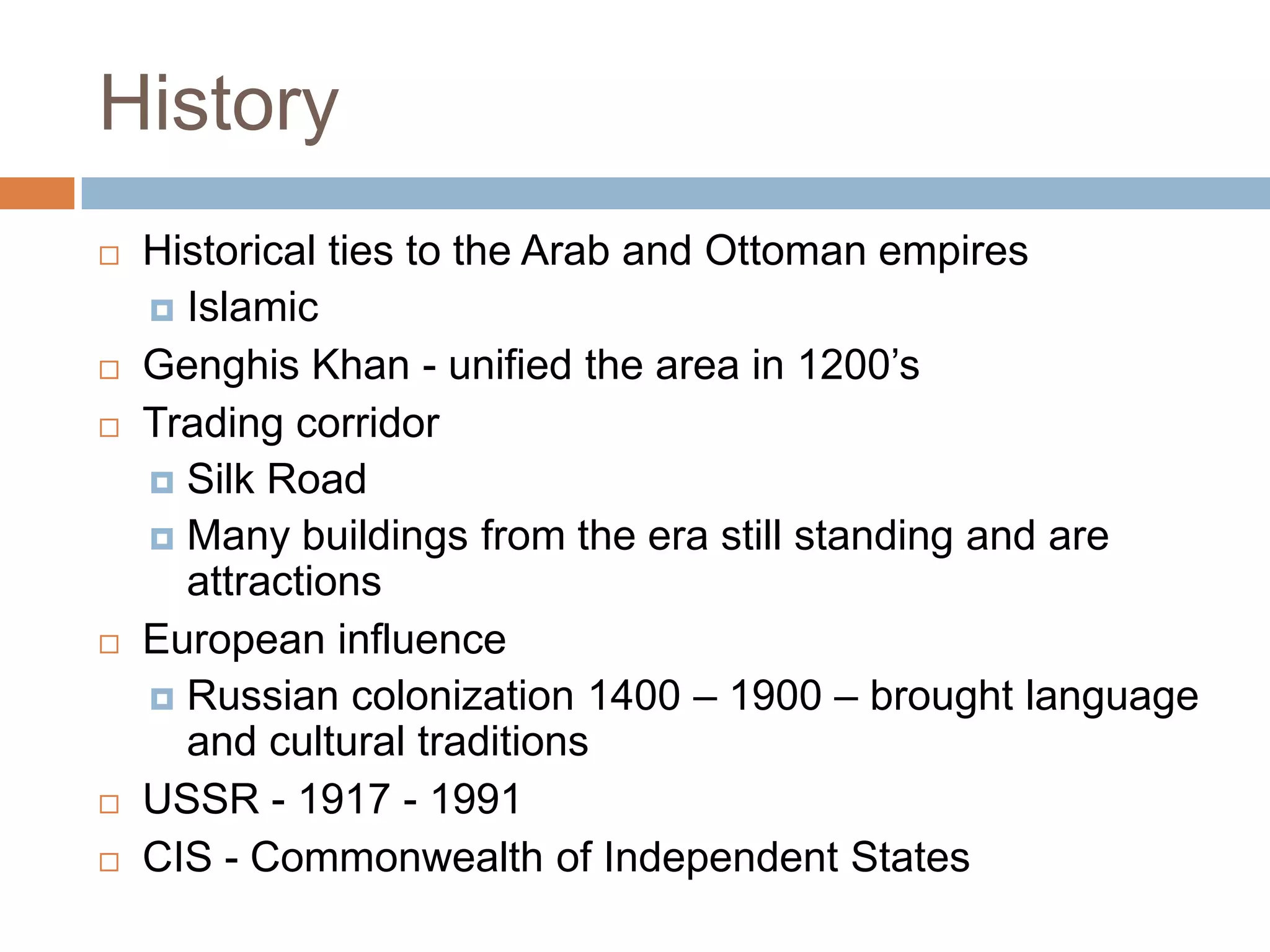 Lecture 8 tourism in central asia | PPT
